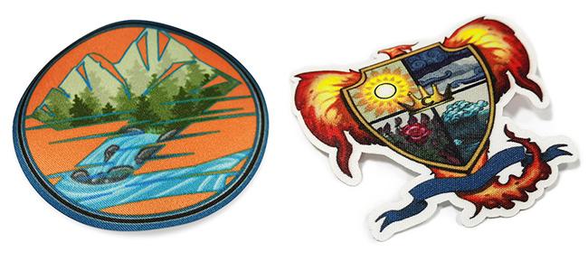 Clothing Digital Print Patches Laser Cut Sublimation Iron On Patches