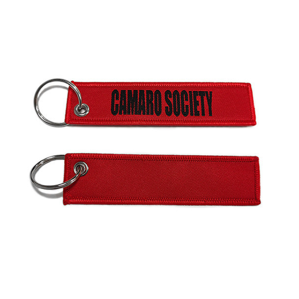Rectangular Funny Jet Tag Keychain Custom With 2 Sided Logos