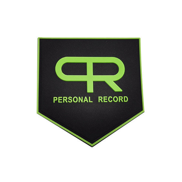 Glow In The Dark PVC Patches , Colorful Polyvinyl PVC Logo Patch